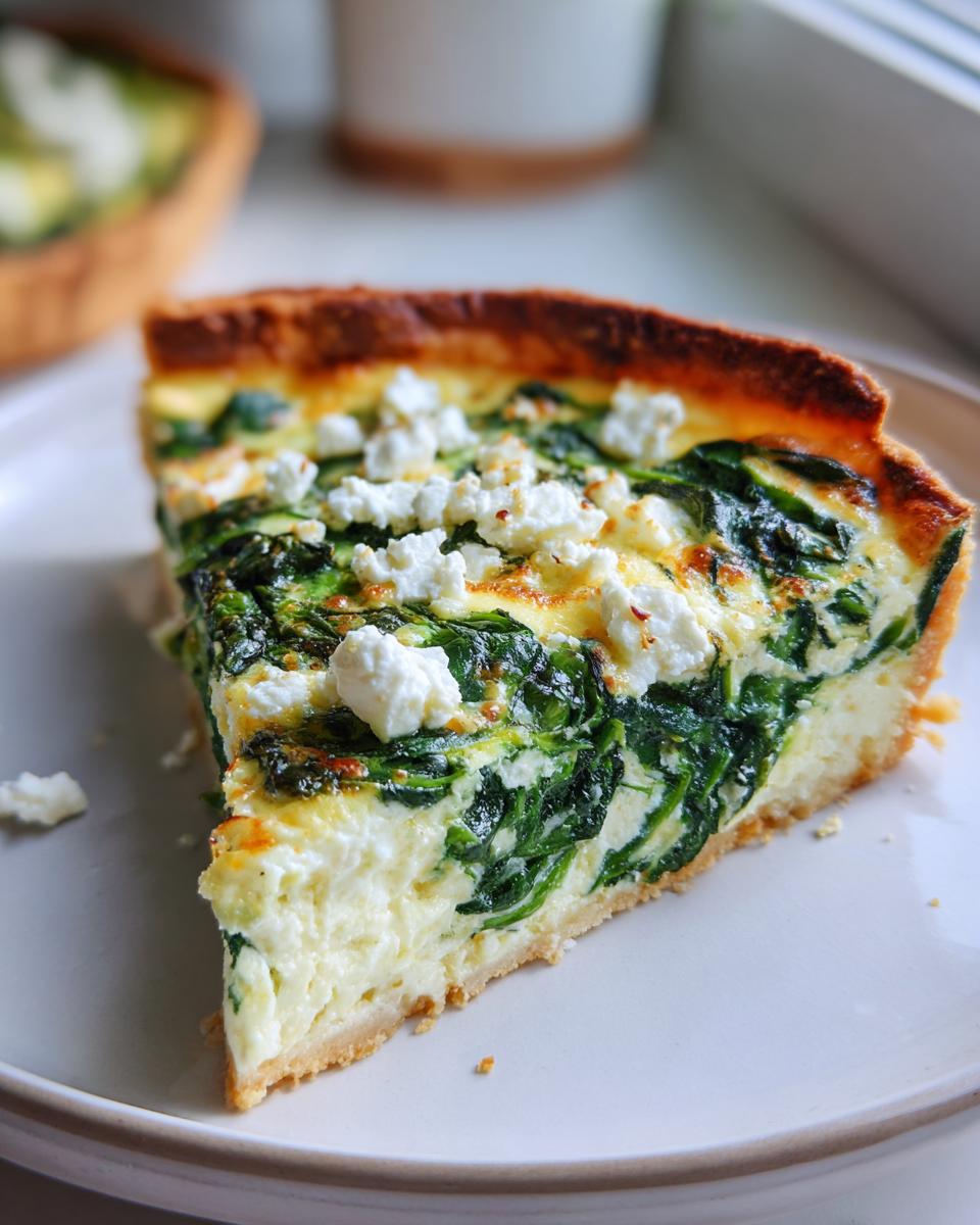 Amazing Spinach Feta Quiche: 1 Delicious Bite