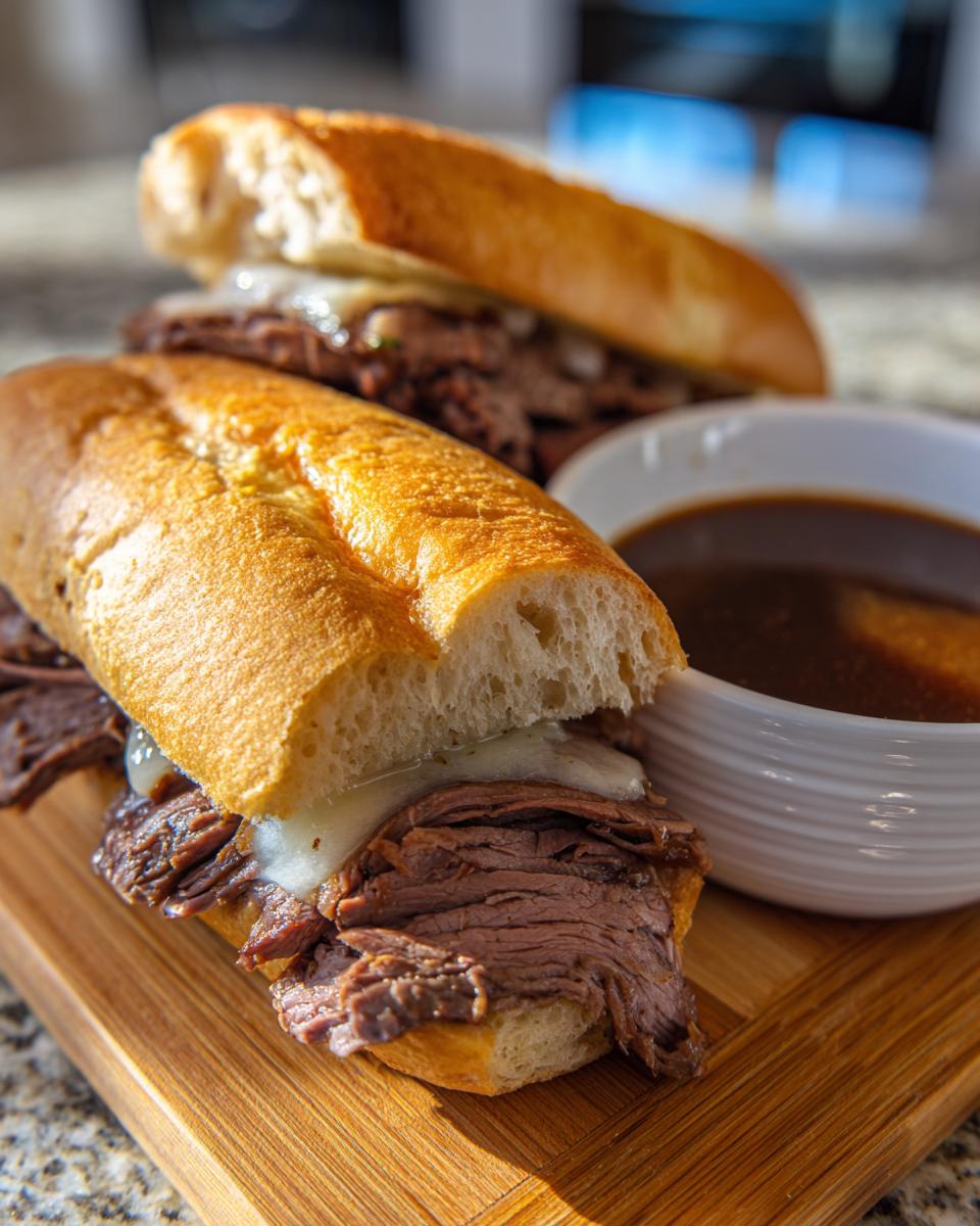 Amazing French Dip Sandwiches: 1 Savory Meal